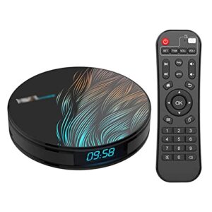 krgems android 10.0 smart tv box,streaming box,4g+64g, bt4.1, support dual-band wifi (2.4g&5g), 4k h.265 decoding,3d,set top box