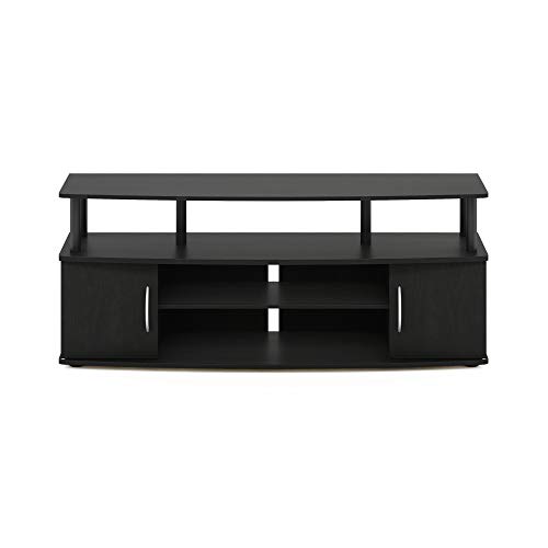 Furinno JAYA Large Entertainment Stand for TV Up to 55 Inch, Blackwood