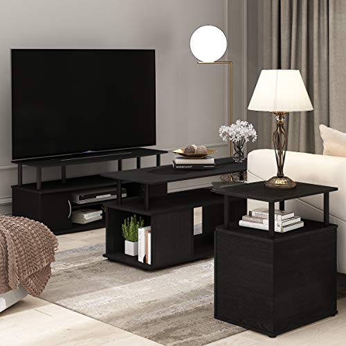 Furinno JAYA Large Entertainment Stand for TV Up to 55 Inch, Blackwood