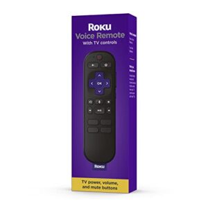 roku voice remote (official) for roku players, roku audio, and roku tv