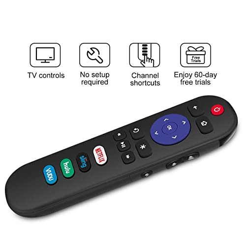 RC280 Replacement Remote Applicable for TCL Roku TV 55UP120 32S4610R 50FS3750 32FS3700 32FS4610R 32S800 32S850 32S3850 48FS3700 55FS3700 65S405 43S405 49S405 40S3800 50S431 55S431 43S435 50S435 43S525