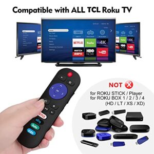 RC280 Replacement Remote Applicable for TCL Roku TV 55UP120 32S4610R 50FS3750 32FS3700 32FS4610R 32S800 32S850 32S3850 48FS3700 55FS3700 65S405 43S405 49S405 40S3800 50S431 55S431 43S435 50S435 43S525