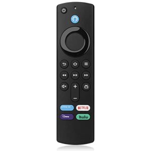 replacement voice remote fit for fire tv (3rd gen, pendant design),fire tv stick (2nd gen,3r gen,4k,4k max),fire tv stick lite,fire tv cube remote (1st and 2nd gen)