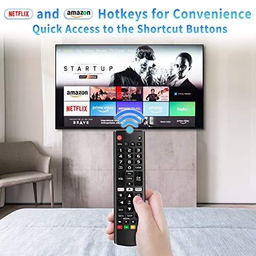 Universal Remote for LG TV Remote Control (All Models) Compatible with All LG Smart TV LCD LED 3D AKB75375604 AKB75095307 AKB75675304 AKB74915305, Remote Control for LG TV Remote Wr Holder & Battery