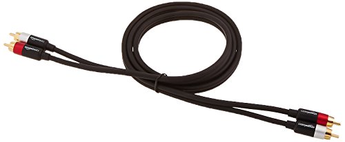 Amazon Basics 2-Male to 2-Male RCA Audio Stereo Subwoofer Cable - 4 Feet