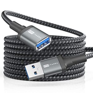 itd itanda 10ft usb extension cable usb 3.0 extension cord type a male to female5gbps data transfer for keyboard, mouse, playstation, xbox, flash drive, printer, camera and more