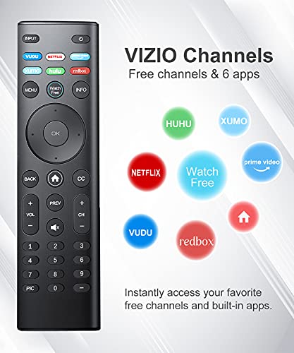 Universal Remote-Control Replacement for VIZIO D-Series M-Series P-Series V-Series UHD LED LCD Smart TV