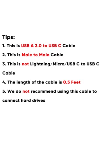 CableCreation 6 inch USB C Cable Short, Short USB to USB C Cable 3A Fast Charging Cable, Braided USB C Male to USB Male Cable for Power Bank, Galaxy S23, iPad Pro iPad Mini S22 S21 Z Flip, etc, Gray