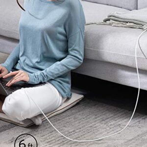 Anker Powerline III USB C to USB C Charger Cable 100W 6ft 2.0, Type C Charging Cable for iPad Mini 6, iPad Pro 2020, iPad Air 4, MacBook Pro 2020, Galaxy S20 Plus S9 S8, Pixel, Switch, LG V20 (White)