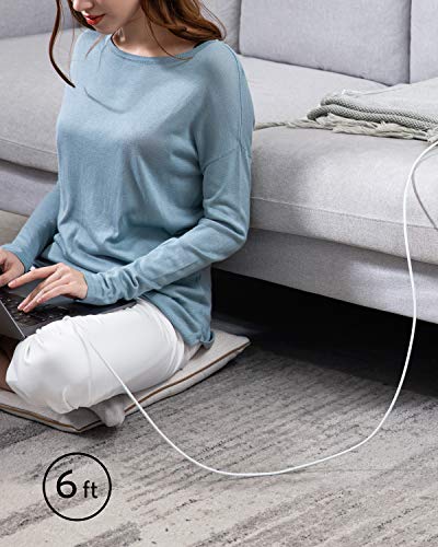 Anker Powerline III USB C to USB C Charger Cable 100W 6ft 2.0, Type C Charging Cable for iPad Mini 6, iPad Pro 2020, iPad Air 4, MacBook Pro 2020, Galaxy S20 Plus S9 S8, Pixel, Switch, LG V20 (White)