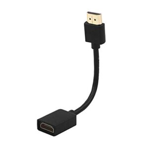 vce hdmi extension cable male to female adapter short hdmi extender support 4k 3d compatible with google chrome cast, roku stick, hdtv, laptop and pc