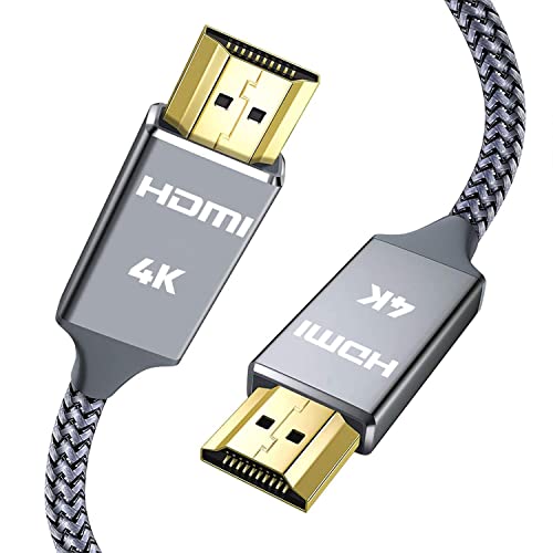 Capshi 4K HDMI Cable 6.6 ft, High Speed 18Gbps HDMI Cable,4K, 3D, 2160P, 1080P, Ethernet - 28AWG Braided HDMI Cord - Audio Return(ARC) Compatible UHD TV, Blu-ray, PS4, PS3, PC