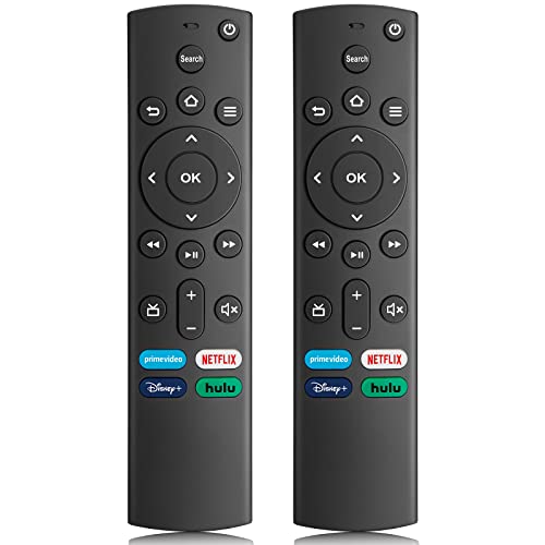 (Pack of 2) Replacement Remote Compatible for Insignia Fire TV and Toshiba Fire TV AMZ Omni Fire TV-AMZ 4-Series Fire TVs (Not for Fire Stick) (Not for Voice Command)