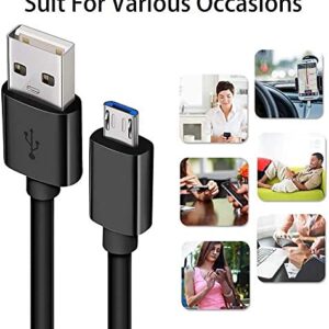 Micro USB Cable,2Pack Extra Long Android Charger Cable 10Ft 6Ft,Durable Fast Phone Charger Cord Android USB Charging Cable for Samsung Galaxy S7 S6 S7 Edge S5,Note 5 4,LG G4,HTC,PS4,Camera,MP3