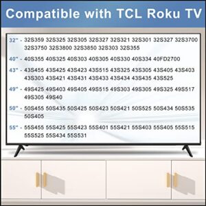 Base Stand for TCL Smart Tv - Legs for TCL Roku TV 32in 40in 43in 48in 49in 50in 55in 60in 32S305 32S301 32S303 32S4610R 32S3850 32S3850A 32S3850B 32S3850P 32FS4610R with Screws