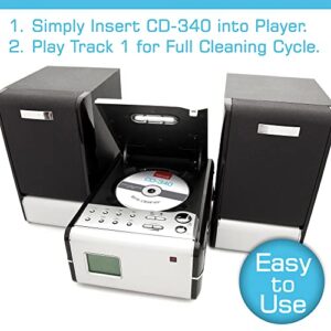 Maxell Safe and Effective Feature CD Player and Game Station Compact Disc Cleaner CD-340 190048 CD/CD-ROM Laser Lens Cleaner - CD Lens Cleaner