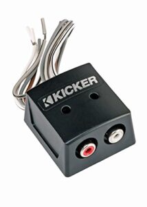 kicker 46kisloc k-series interconnect, speaker to rca w/line-out converter