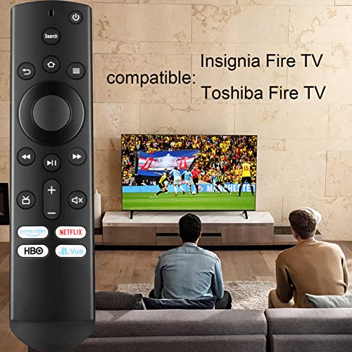 Universal Remote Control for Insignia fire TV and Toshiba fire TV Remote with Prime Video/Netflix/HBO, Vue Shortcut Keys