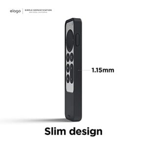 elago R2 Slim Case Compatible with 2022 Apple TV 4K HD Siri Remote 3rd Generation, Compatible with 2021 Apple TV Siri Remote 2nd - Slim, Light, Scratch-Free, Full Access to All Functions [Black]