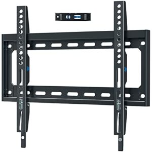 mounting dream tv mount fixed for most 26-55 inch led, lcd and plasma tv, tv wall mount tv bracket up to vesa 400x400mm and 100 lbs loading capacity, low profile and space saving flat mount md2361-k