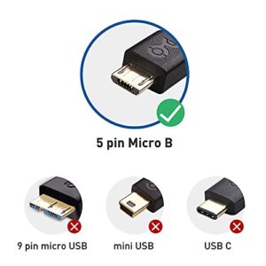 Cable Matters Braided USB C to Micro USB Cable 3.3 ft (Micro USB to USB-C Cable, USB Type C to Micro USB Cable) in Black