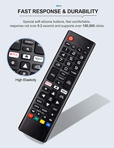 Universal Remote Control for All LG Smart TV LCD LED OLED UHD HDTV Plasma Magic 3D 4K Webos TVs AKB75095307 AKB75375604 AKB75675304 AKB74915305 AKB76037601 AKB75675313 AKB75855501