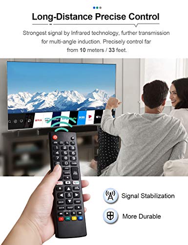 Universal Remote Control for All LG Smart TV LCD LED OLED UHD HDTV Plasma Magic 3D 4K Webos TVs AKB75095307 AKB75375604 AKB75675304 AKB74915305 AKB76037601 AKB75675313 AKB75855501