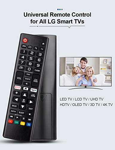 Universal Remote Control for All LG Smart TV LCD LED OLED UHD HDTV Plasma Magic 3D 4K Webos TVs AKB75095307 AKB75375604 AKB75675304 AKB74915305 AKB76037601 AKB75675313 AKB75855501