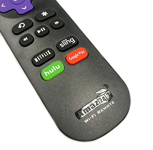 Amaz247 Wi-Fi Remote for Roku Streaming Stick (3500r, 3500rw, 3600, 3800, 3810), Roku 3 (4200r), Roku 2 (2720r),Roku Ultra, Roku Premiere, Roku Express (3900X), Roku Express+