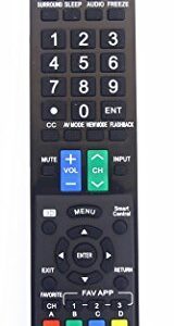 Sharp GB004WJSA Universal Remote Control for All Sharp BRAND TV, Smart TV - 1 Year Warranty