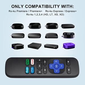 Remote Control Replacement for Roku 1. Roku 2(XD.HD.XS). Roku 3. Roku 4 and Roku Express. [NOT for Any Roku Stick or Roku TV]