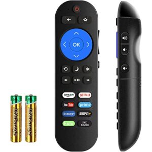 remote for roku remote for roku players and roku tvs, for roku tv remote, roku 1 2 3 4, roku express/+, roku premiere/+, roku ultra and tcl hisense onn element sharp philips roku tv not for roku stick