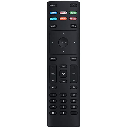 XRT136 Remote Control Replace fit for VIZIO TV D24F-F1 D32FF1 D43F-F1 E55U-D0 E55UD2 E55-D0 E55E1 M65-D0 M65E0 P65-E1 P75C1 P75E1 M70-E3 M75E1 E43-E2 D50F-F1 E32-D1 E32H-D1 E40-D0 E43-D2 E43U-D2