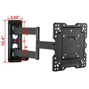 VideoSecu ML531BE2 TV Wall Mount kit with Free Magnetic Stud Finder and HDMI Cable for Most 26-55 TV and New LED UHD TV up to 60 inch 400x400 Full Motion with 20 inch Articulating Arm WT8