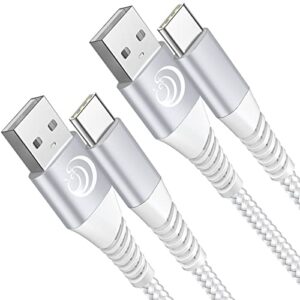 usb type c cable 6ft 2pack fast charging cable usb c charger phone cord for samsung galaxy a01 a02s a03s a10e a11 a12 a13 a14 a20 a21 a32 a42 a52 a53 a50 a51 s21 s22, moto g7/g6, lg k51 stylo 6 5 4