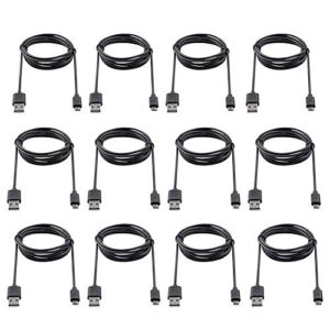 smays micro usb cable bulk cord black 3 ft 12-pack