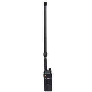 ABBREE SMA-Female Dual Band VHF/UHF 18.8-inch 144/430MHz High Gain Soft Whip Foldable CS Tactical Antenna for Baofeng UV-5R UV-82 BF-F8HP GMRS Radio Ham Two Way Radio