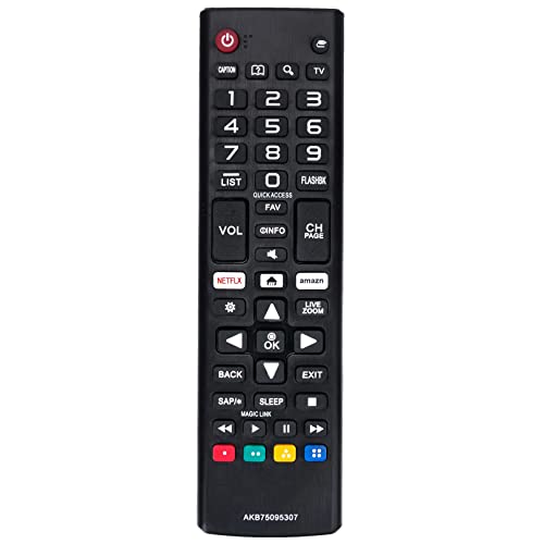 AKB75095307 Remote Control Replacement fit for LG LED LCD TV 43UJ6500 43UJ6560 49UJ6500 49UJ6560 55UJ6520 55UJ6540 55UJ6580 60UJ6540 24lm520d 24LM520S 28lm520s