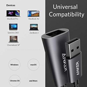 Anker USB 3.0 to Ethernet Adapter, PowerExpand USB 3.0 to Gigabit Ethernet Adapter, Aluminum Portable USB-A Adapter Compatible for MacBook Pro 2015, MacBook Air 2017, and More