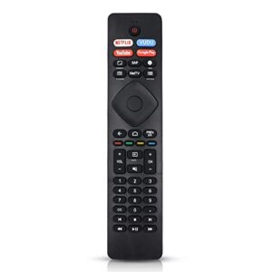 nh800up rf402a-v14 ir remote control replacement for philips android 4k ultra hd smart led tv 43pfl5766/f7 50pfl5704/f7 55pfl5604/f7 55pfl5704/f7 65pfl5504/f7 65pfl5704/f7 75pfl5704/f7(no voice)