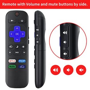 (Pack of 2) Remote Control Replaced for Roku TV,Compatible for TCL Roku/Hisense Roku/Sharp Roku/Onn Roku/Insignia Roku ect,with Netflix Disney+/Hulu/Prime Video Buttons【Not for Roku Stick and Box】