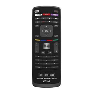 new vizio universal remote control for all vizio brand tv, smart tv – 1 year warranty