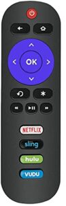 tcl/roku tv replacement remote rc280 w/volume control button