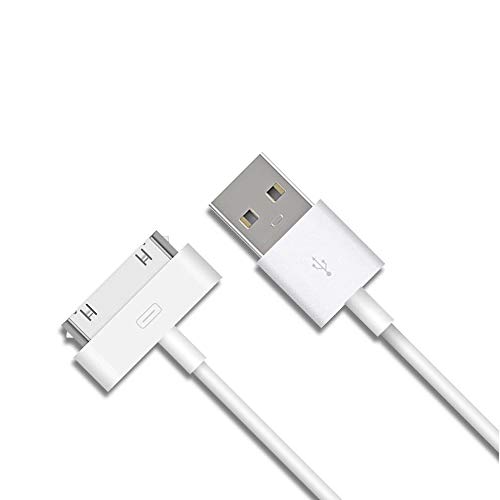 OYEFLY 2pcs 30 Pin USB Sync Charging Cable Cord Replacement for Old A-pple i-Phone 4/4S 3G/3GS, i-Pad 1/2/3,i-Pod Nano/i-Pod Touch (3.2ft (2pcs))