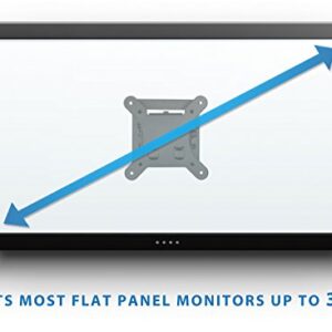 Mount-It! Small TV Monitor Wall Mount | Quick Release | Fits 13-32 Inch LCD/LED Screen | Max 33 Lbs | Slim Tilting Design | Easy Installation