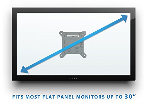 Mount-It! Small TV Monitor Wall Mount | Quick Release | Fits 13-32 Inch LCD/LED Screen | Max 33 Lbs | Slim Tilting Design | Easy Installation