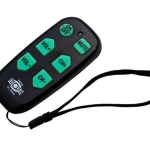 Universal Big Button TV Remote - DT-R08B EasyMote | Backlit, Easy Use, Smart, Learning Television & Cable Box Controller, Perfect for Assisted Living Elderly Care. Black TV Remote Control