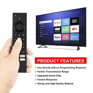 New NS-RCFNA-21 Voice Remote Control Replacement fit for Insignia Fire TV and Toshiba Fire TV Edition Smart TV, Compatible with NS-40D510NA21 NS-39DF310NA21 NS-58F301NA22 NS-50F301NA22 (No Battery)