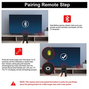 New NS-RCFNA-21 Voice Remote Control Replacement fit for Insignia Fire TV and Toshiba Fire TV Edition Smart TV, Compatible with NS-40D510NA21 NS-39DF310NA21 NS-58F301NA22 NS-50F301NA22 (No Battery)