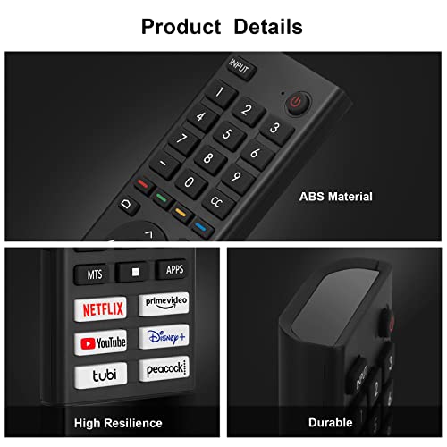 TOPKIND Upgraded ERF3J80H Replacement Smart TV Remote Fit for Hisense 4K UHD Android Smart TV 75A6G 70A6G 65A6G 60A6G 55A6G 50A6G 43A6G 55U68G 65U68G 55U6G 50U6G 65U6G 75U6G 50U68G 75U68G